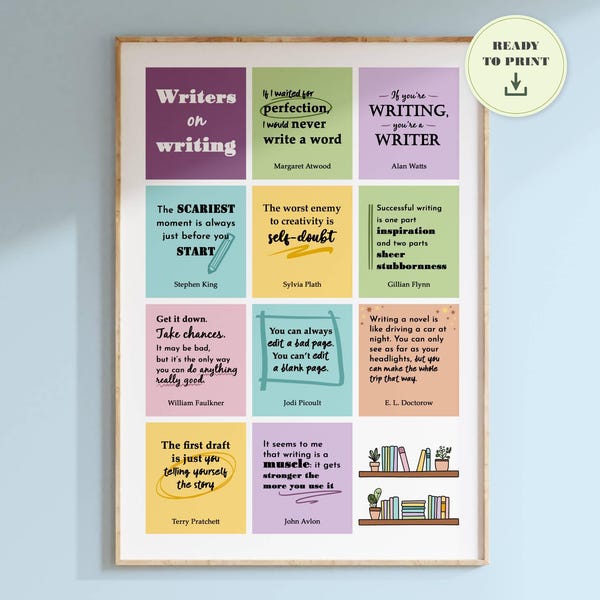 Famous Author Quotes - Etsy