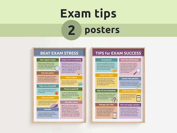 Beat Exam Stress Poster