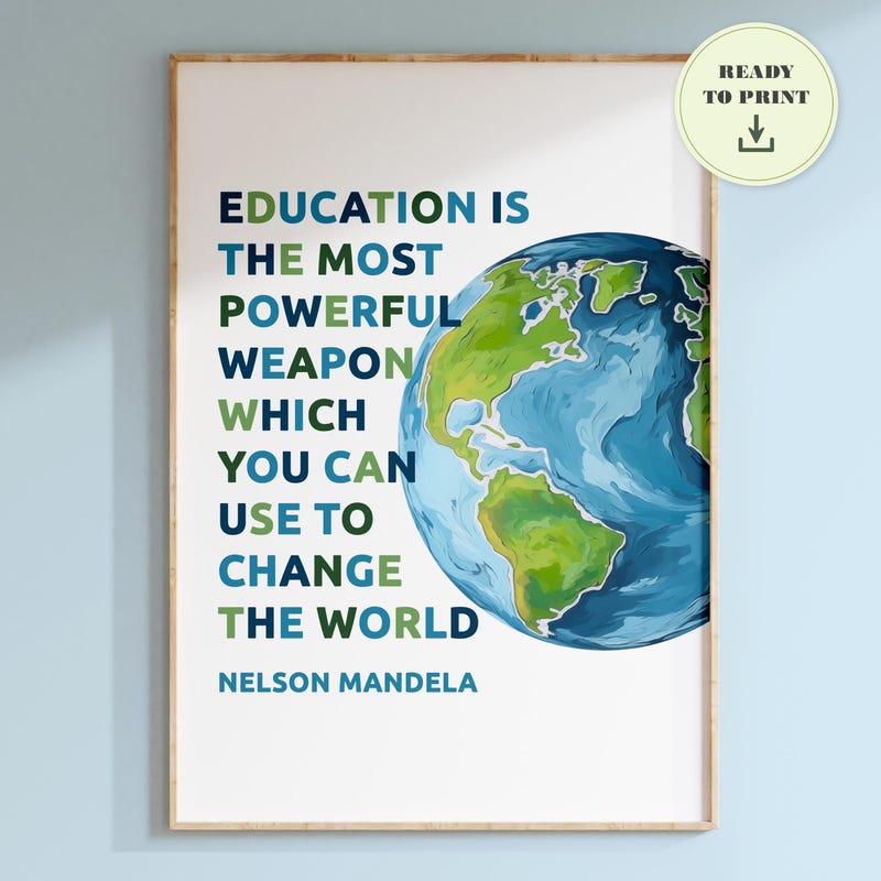 Nelson Mandela Quote - Etsy