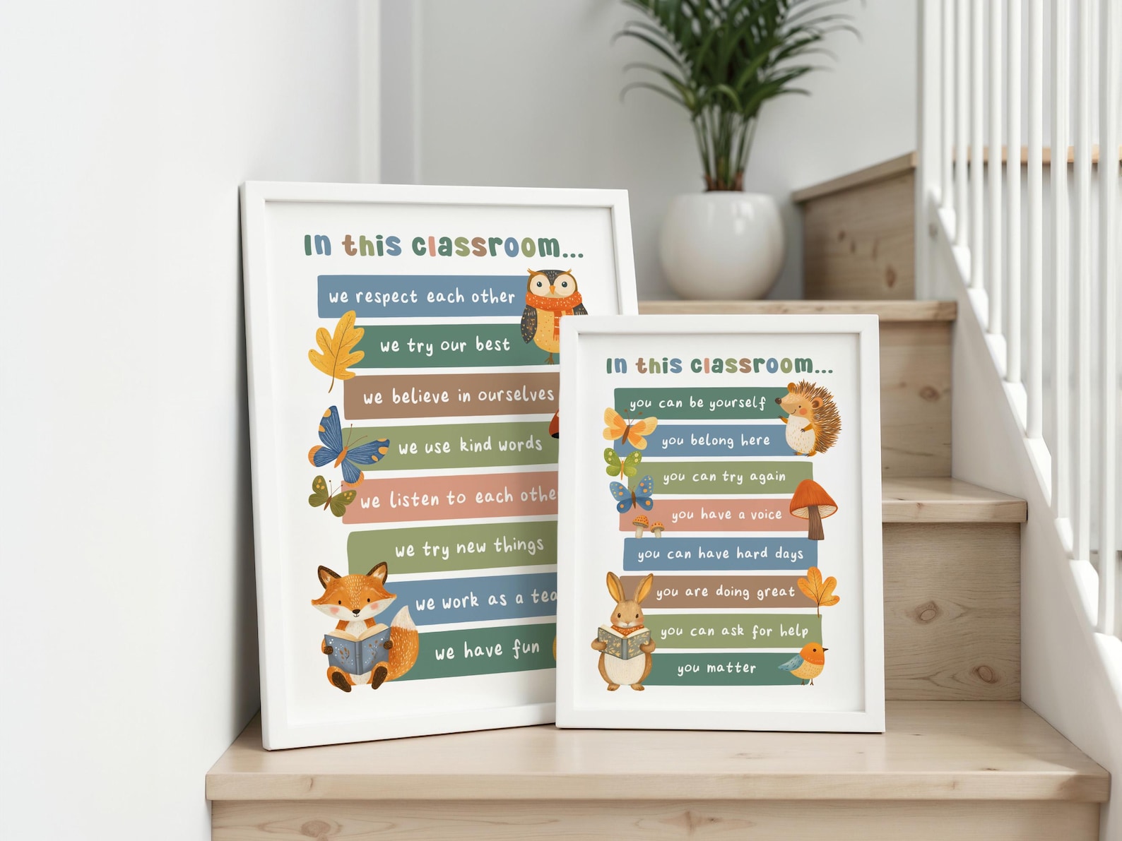 Classroom Rules and Affirmations Posters | Positive School Rules Prints ...