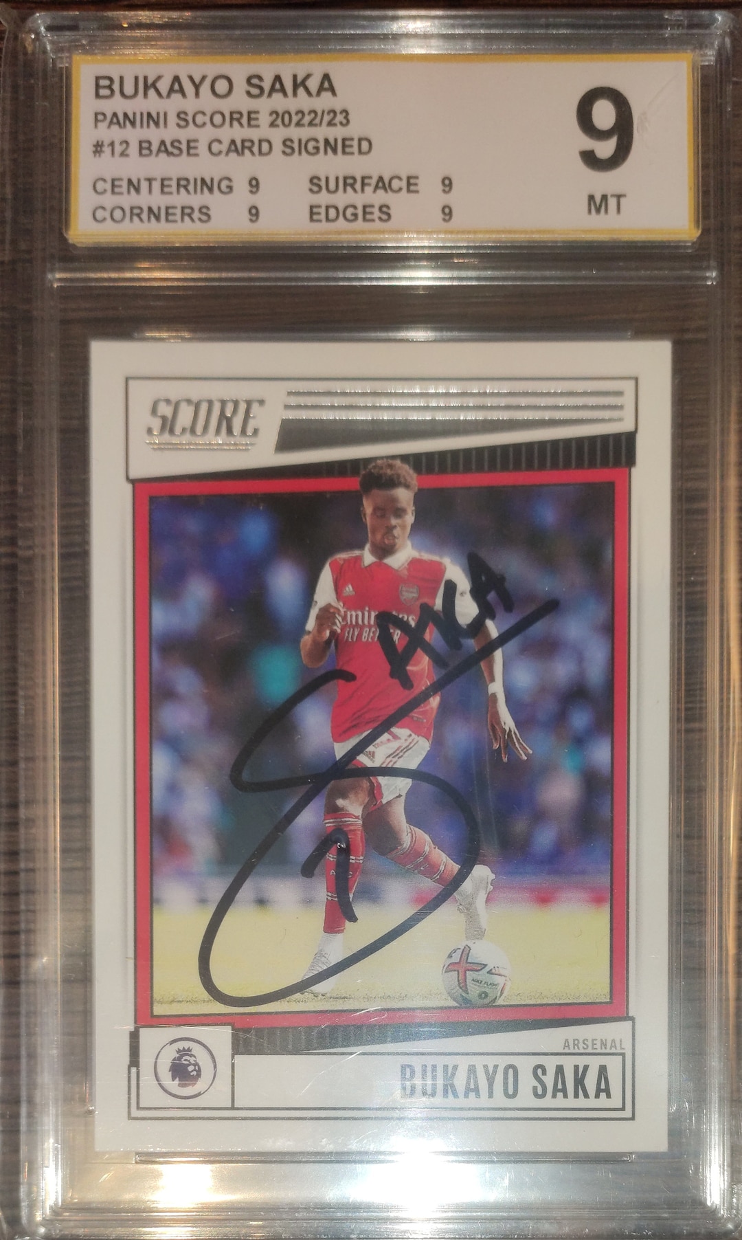 Bukayo Saka Autograph Hand Signed Card Mint - Etsy