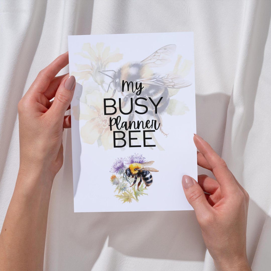 Digital Planner, My Busy Bee Planner, Printable Goal Setting, Daily ...