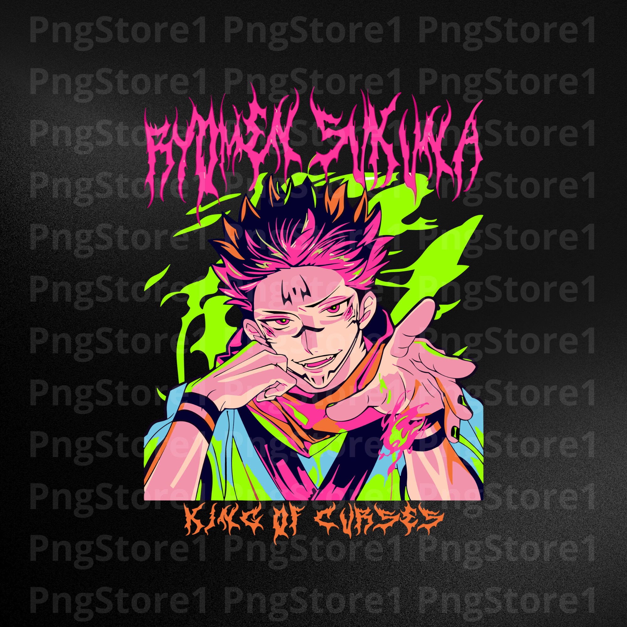 Jujutsu Kaisen Png Jjk Digital Download Anime Mockups Png T Shirts Unique Design Png Png
