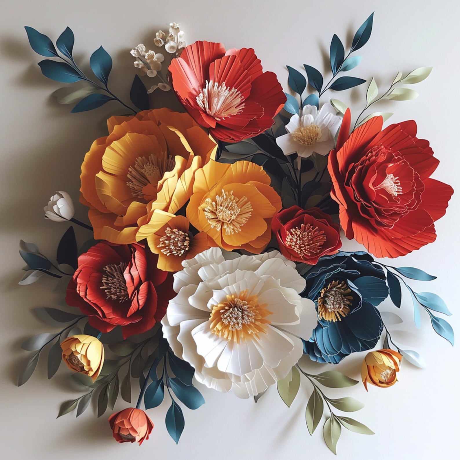 Handmade Paper Flowers as Artistic Statements - Etsy
