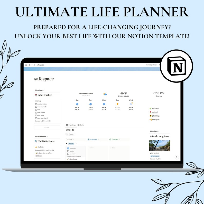 The Ultimate Notion Planner, Notion Template, Student Planner ...