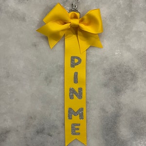 Yellow Pin Me Ribbon With Bow 12 Inches Long - Etsy