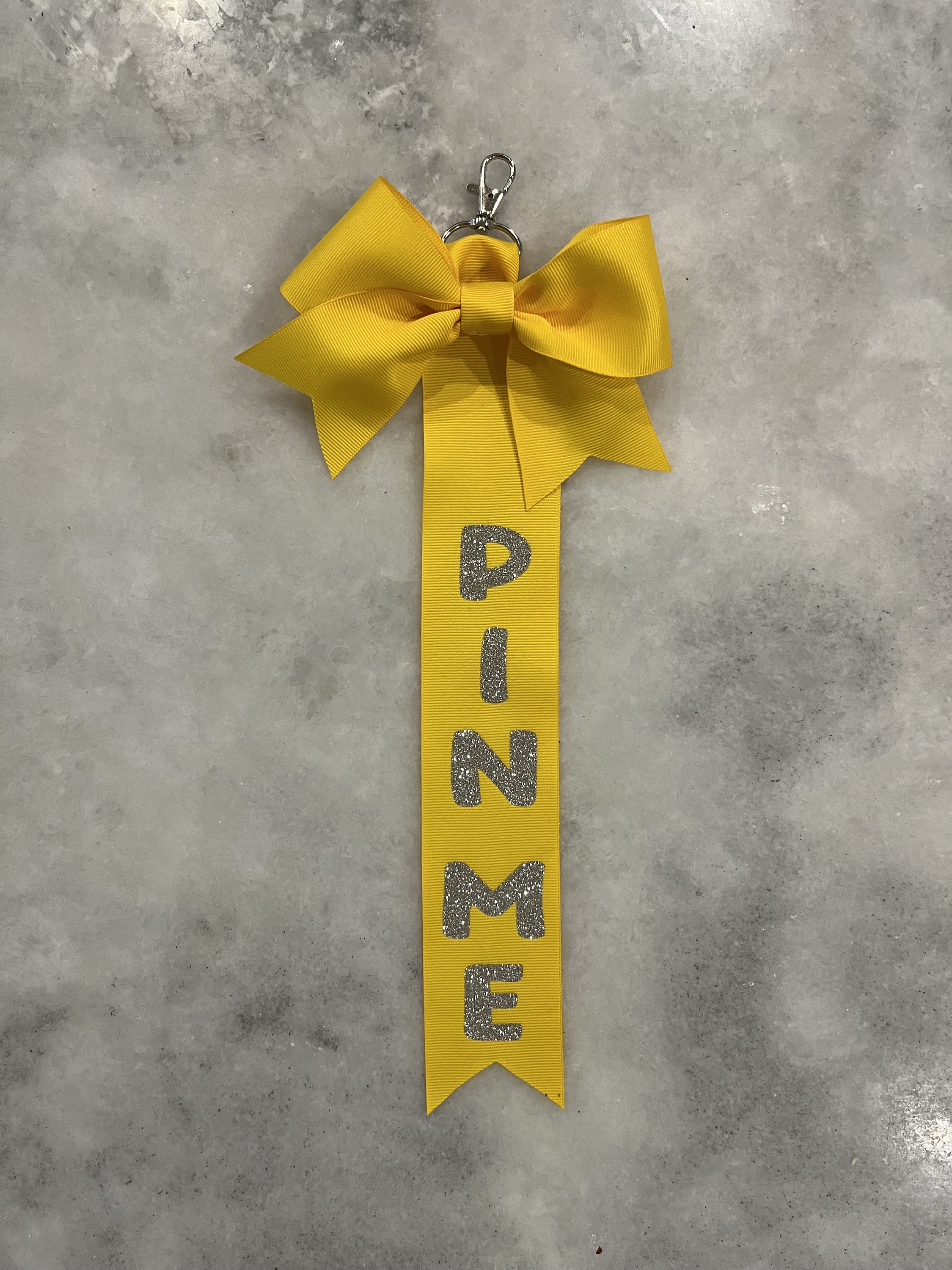 Yellow Pin Me Ribbon With Bow 12 Inches Long - Etsy