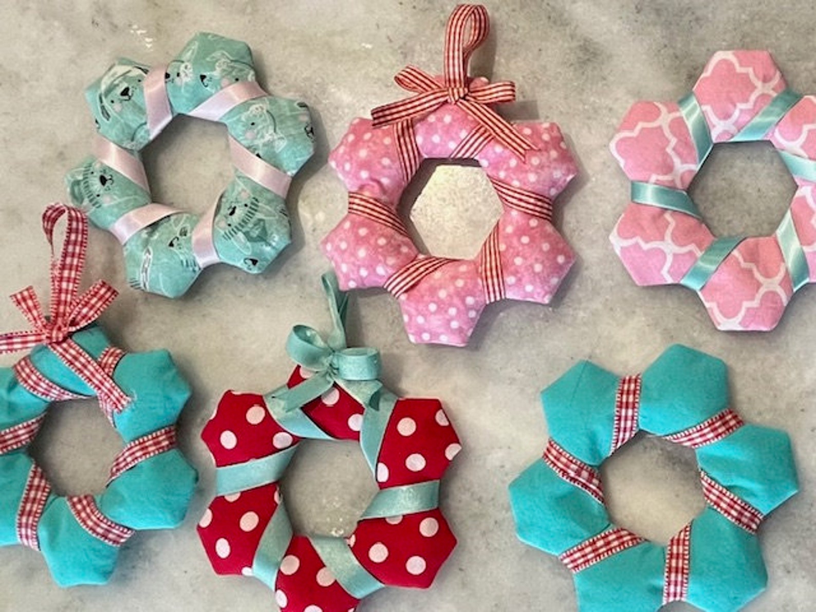 PDF Pattern for EPP English Paper Pieced Wreath Ornament DIY Project - Etsy