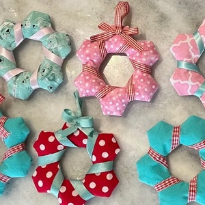 PDF Pattern for EPP English Paper Pieced Wreath Ornament DIY Project - Etsy