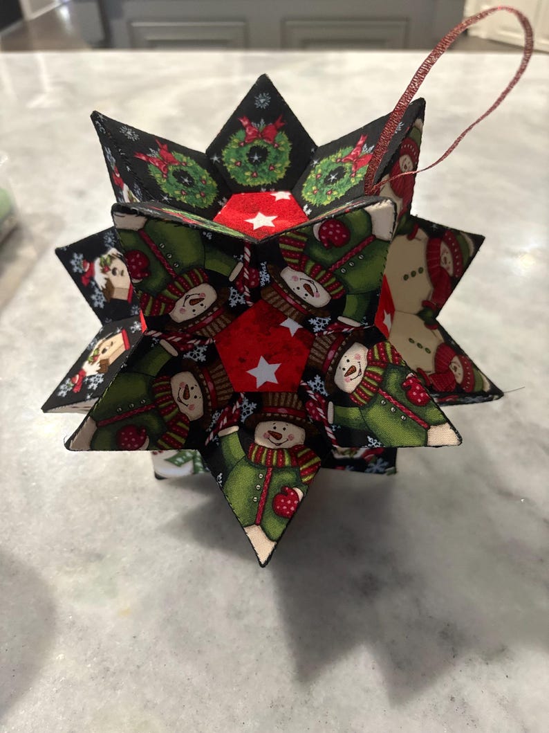 PDF Star Ornament Pattern Made With English Paper Piecing EPP Complete ...