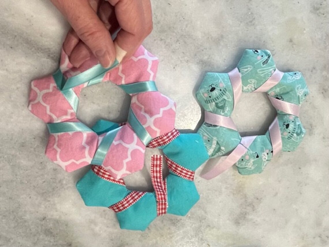 PDF Pattern for EPP English Paper Pieced Wreath Ornament DIY Project - Etsy