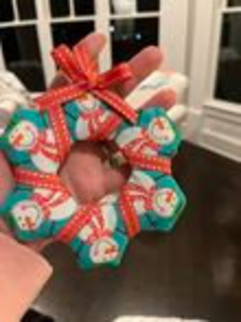 PDF Pattern for EPP English Paper Pieced Wreath Ornament DIY Project - Etsy