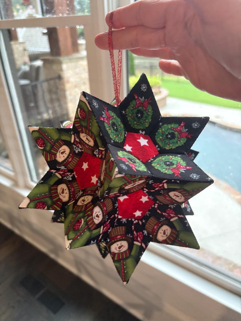 PDF Star Ornament Pattern Made With English Paper Piecing EPP Complete ...