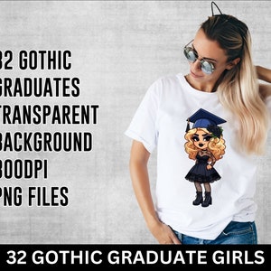 Gothic Graduation Graduates, PNG, Shirts, UV DTF, Iron on Print ...