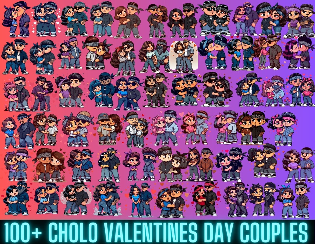 Más de 100 archivos PNG Chicano Cholo Valentines Day Bundle 2, vieja ...