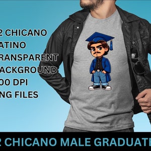 Graduado Chicano PNG, Educated Latino Graduation, Shirts, UV DTF, Iron ...