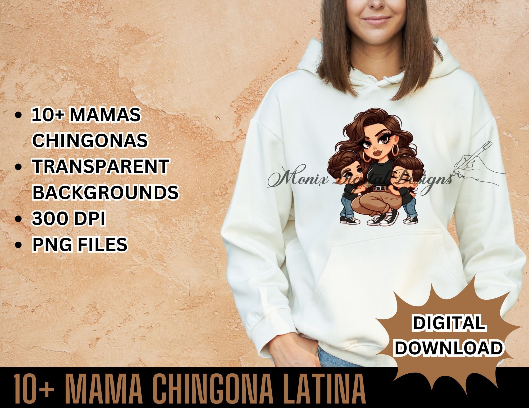 10+ Mama Chingona Chicana Mom Bundle 2, Latina Mother's Day Png, Gift ...