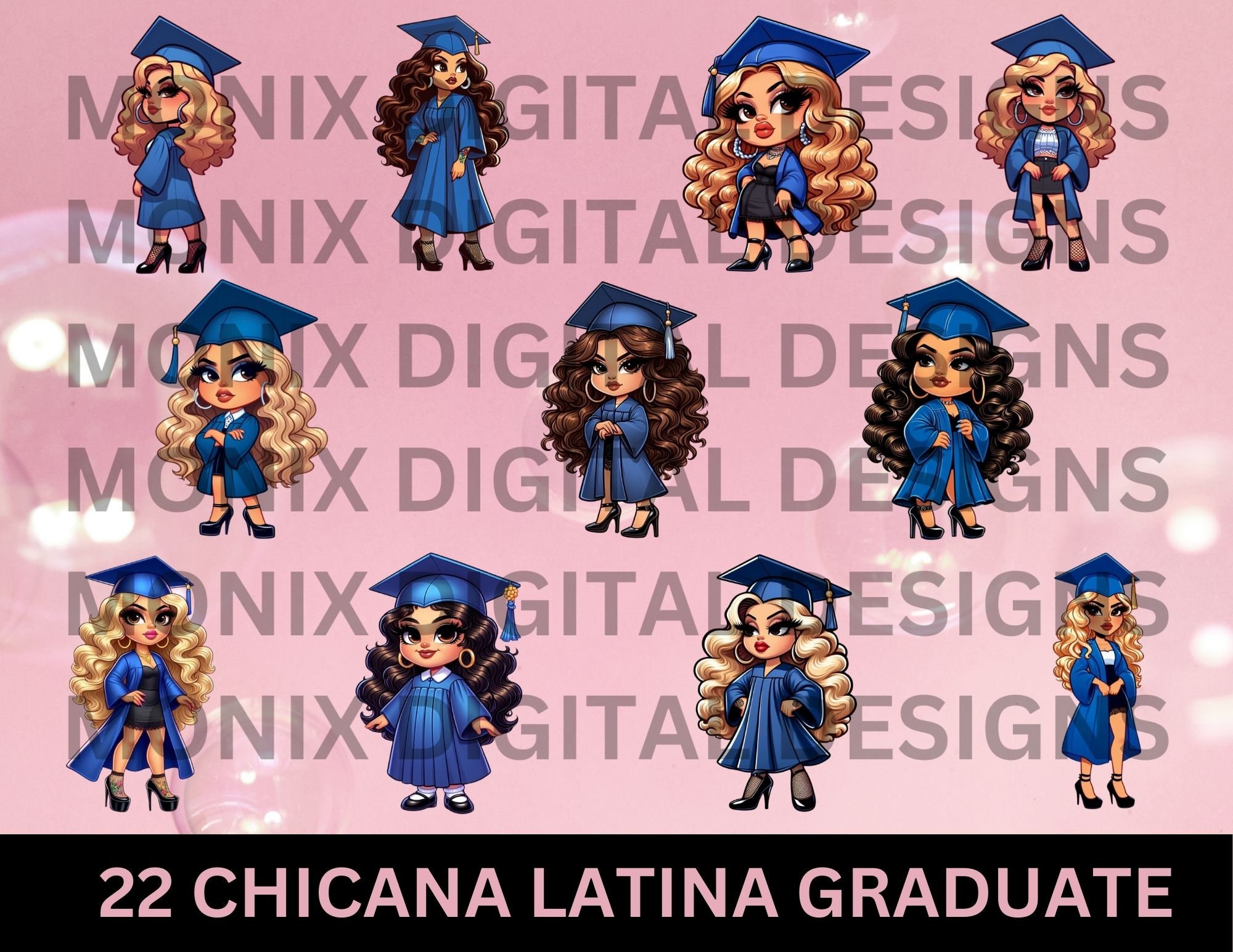 Graduada Chicana PNG, Educated Latina Graduation, Shirts, UV DTF, Iron ...