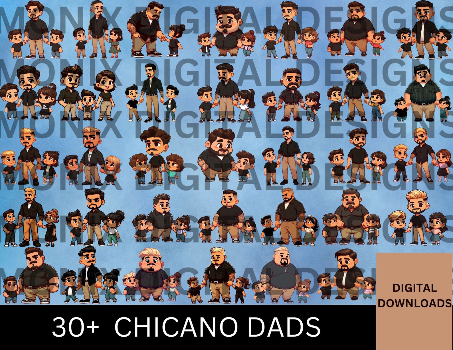 30+ Chicano Hispanic Dad, Papa Chicano Mexicano, Digital Downloads, PNG ...