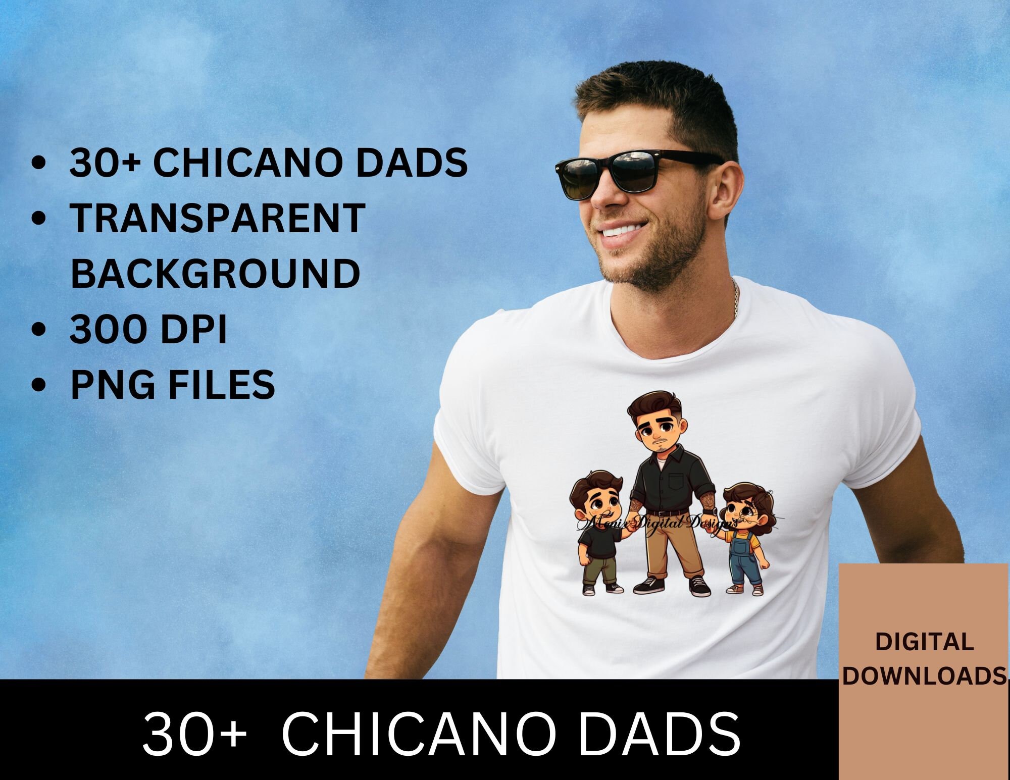 30+ Chicano Hispanic Dad, Papa Chicano Mexicano, Digital Downloads, PNG ...