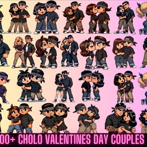 100+ Chicano Cholo Valentines Day Love Couples PNG File, Old School ...