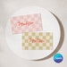 Checkerboard Menu and Place Card Template Hand Illustrated, Retro ...