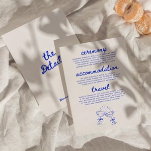 Handwritten Wedding Invitation Suite, Whimsical Hand Drawn Invitation ...