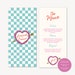 Checkerboard Menu and Place Card Template Hand Illustrated, Retro ...