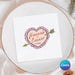 Cocktail Napkin Template for Wedding Illustrated Hand Drawn Heart ...