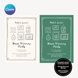 Housewarming Invitation Editable House Warming Party, Handwritten New ...