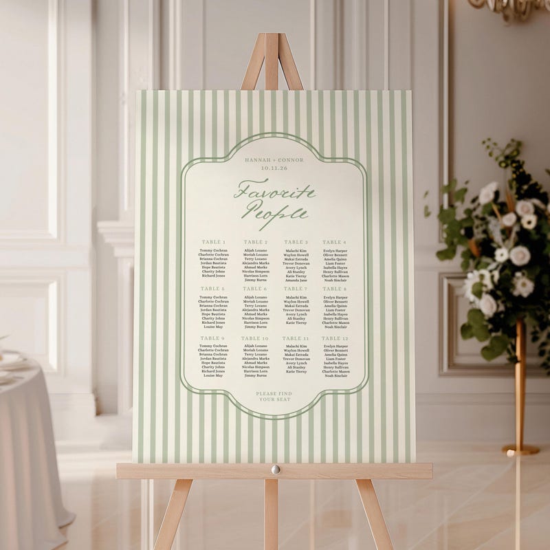 Seating Chart Frame - Etsy