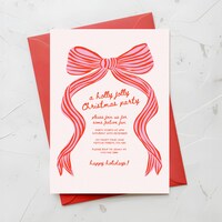 Whimsical Christmas Party Invitation: Hand-drawn Holiday Illustration ...