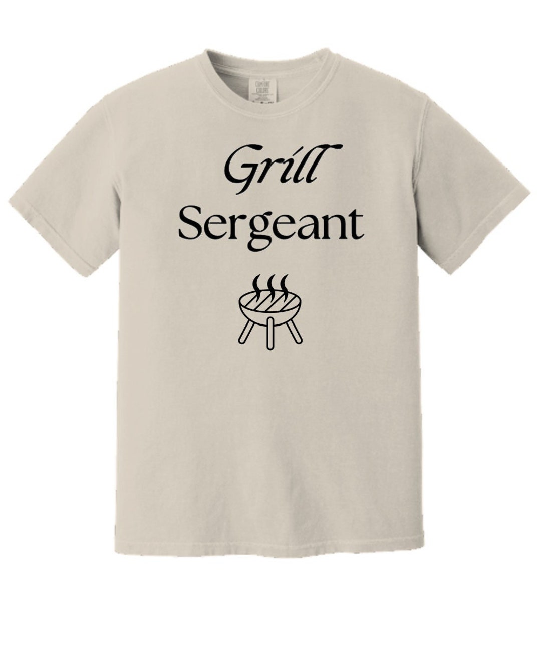 Comfort Classic Tee With Grill Sergeant and Bbq Print Makes a Great ...