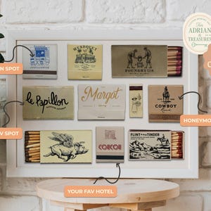 CUSTOM MATCHBOOK ART | Personalized Digital Matchbox Wall Art Gift ...