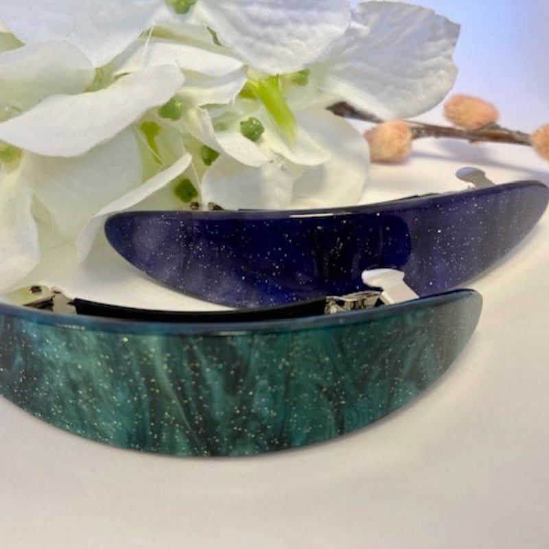 Italian Acetate Barrette - Etsy UK