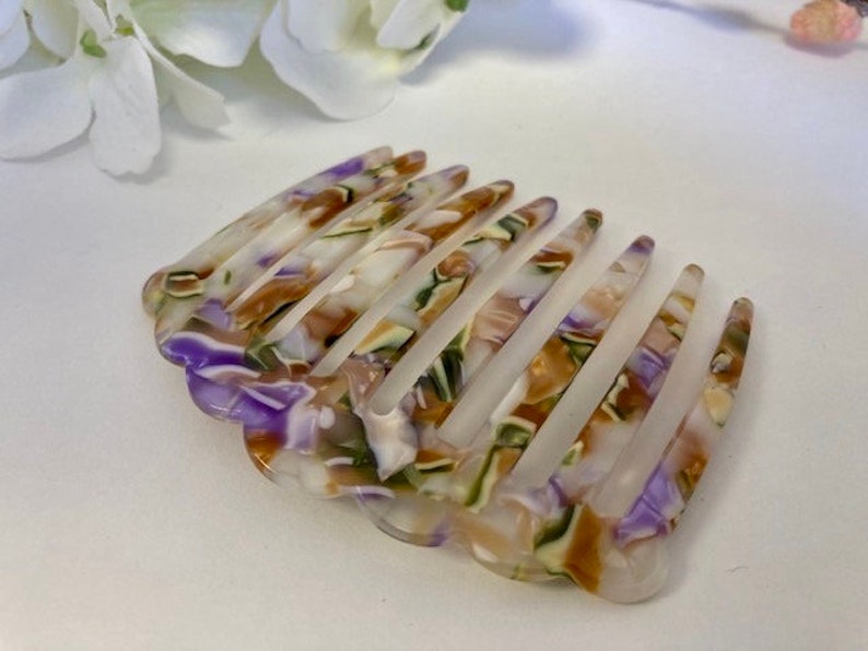Jenna Beautiful Hair Side Comb in Our Premium Acetate - Etsy
