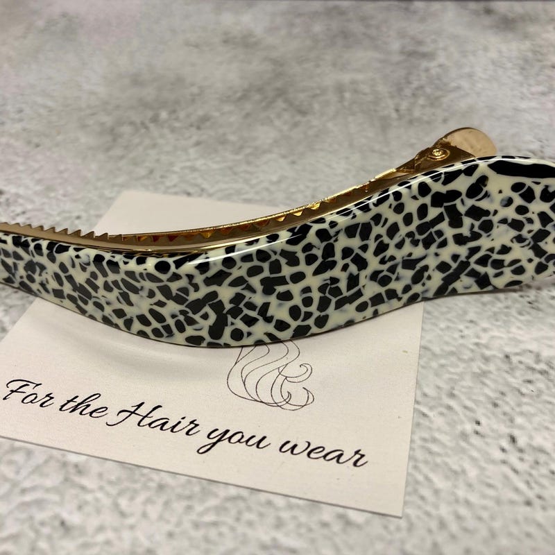 Crocodile Hair Clips Floral - Etsy UK