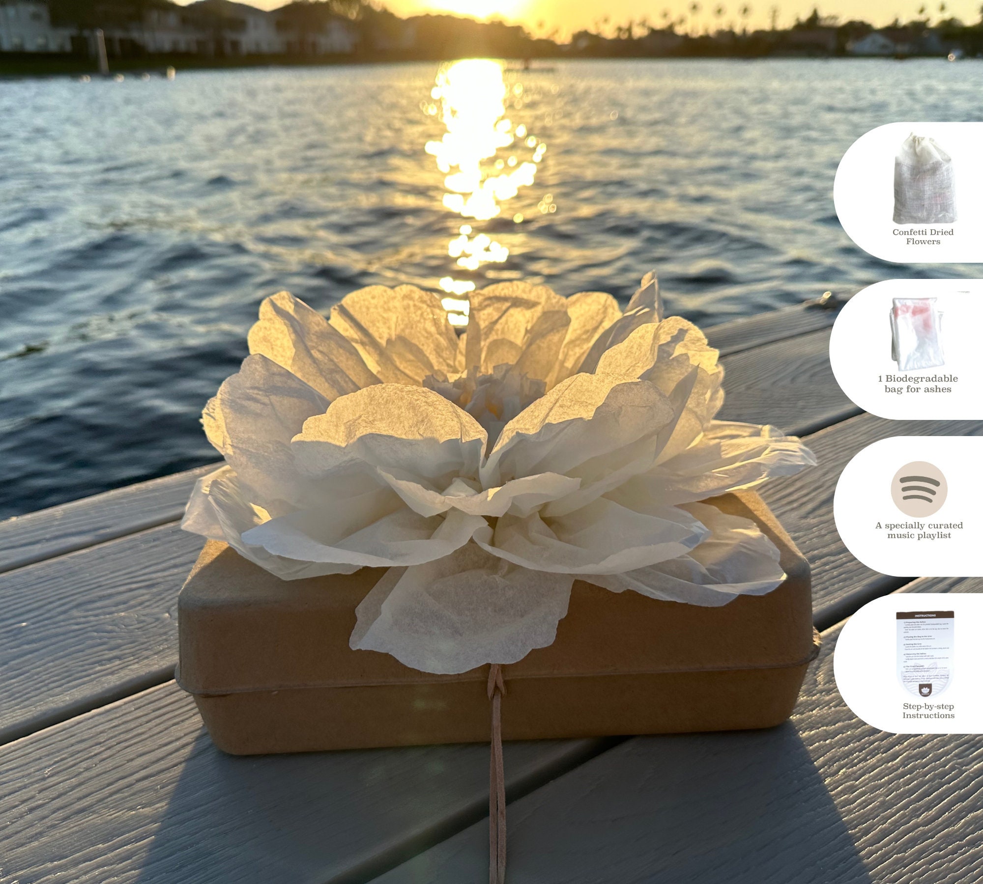 Biodegradable Cremation Urns for Ashes – Two Large Water Burial Kit - Etsy