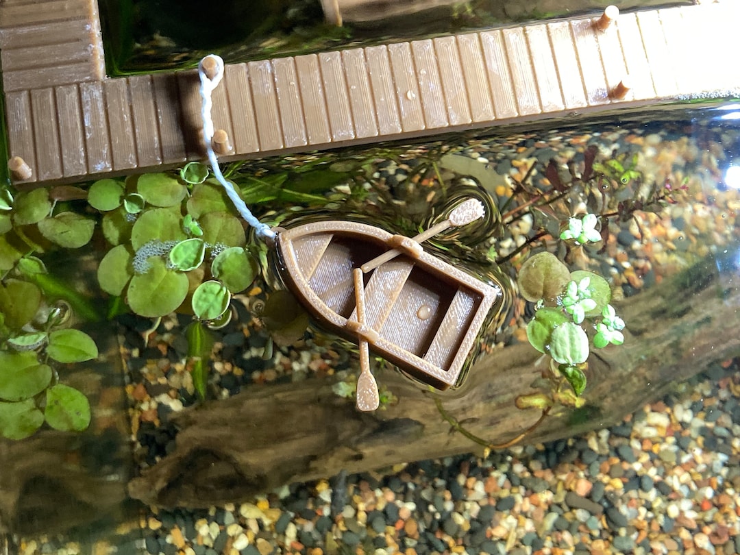 Rowboat Floating Decor Decorative Aquarium Floater Water Surface ...