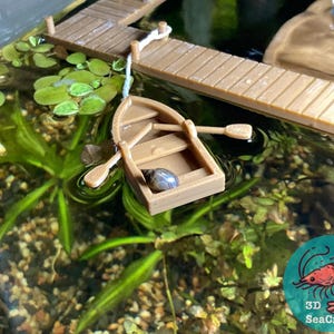 Rowboat Floating Decor | Decorative Aquarium Floater | Water Surface ...