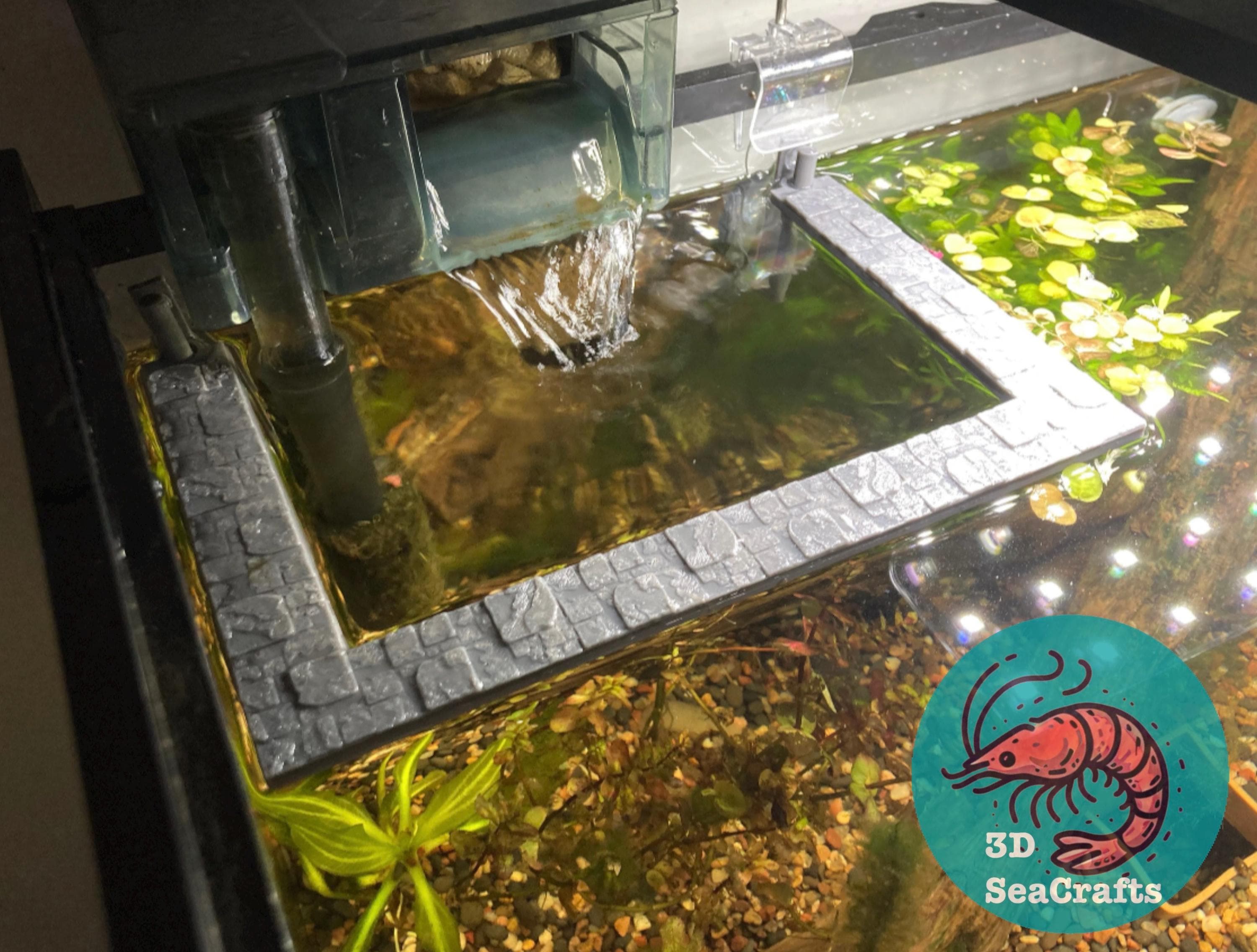 Stone Pier Filter Corral | Decorative Aquarium Filter Guard | Floater ...