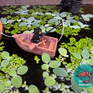 Fishing Cat Aquarium Decor - Etsy