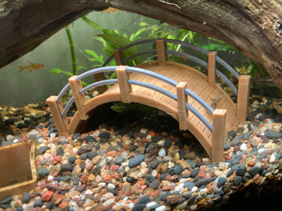 Wooden Bridge Decoration | Large | Aquarium Hideout - Etsy