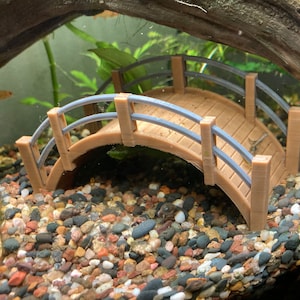 Wooden Bridge Decoration | Large | Aquarium Hideout - Etsy
