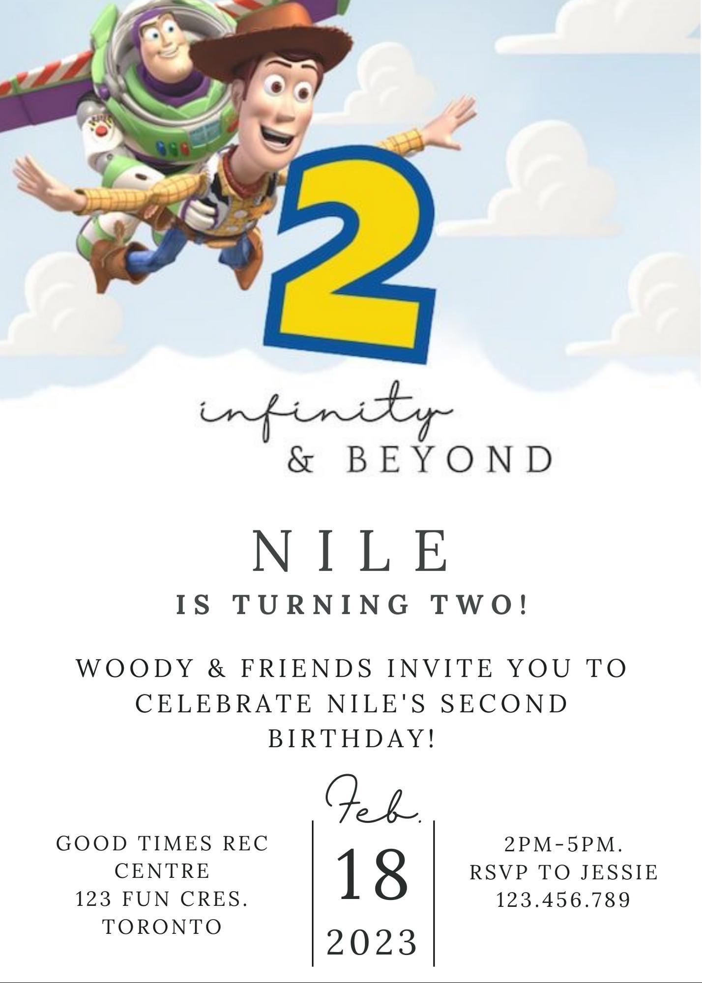 Toy Story Themed Birthday Invitation - Etsy