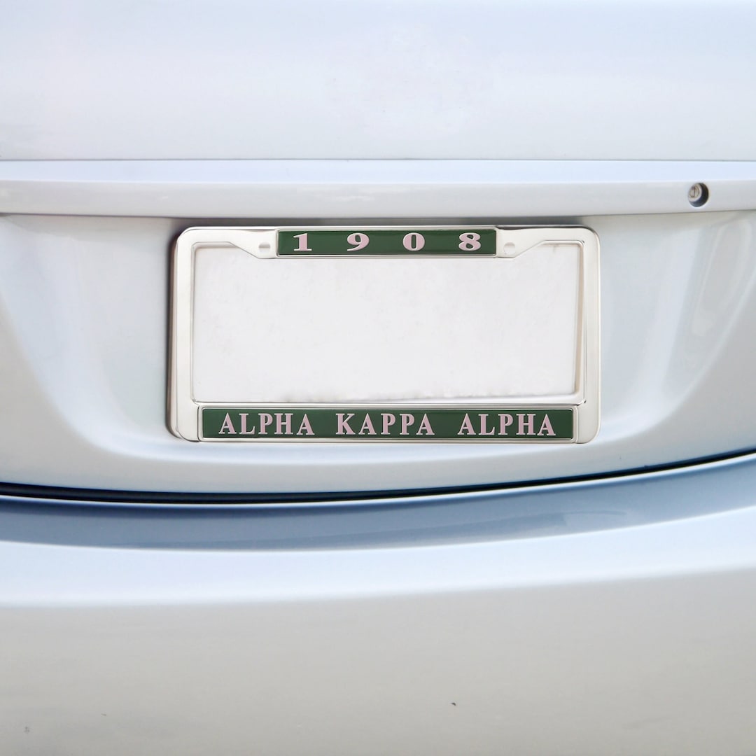 Alpha Kappa Alpha License Plate Frame - Etsy