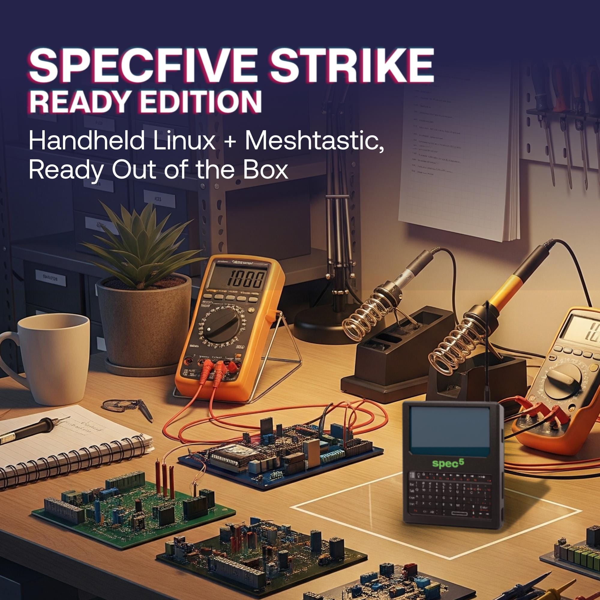 Specfive Strike Handheld Linux Computer, Raspberry Pi CM4, Custom ...