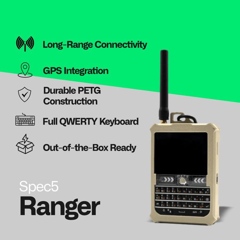 Spec5 Ranger Meshtastic Lora Radio – Secure GPS Enabled Off-grid ...