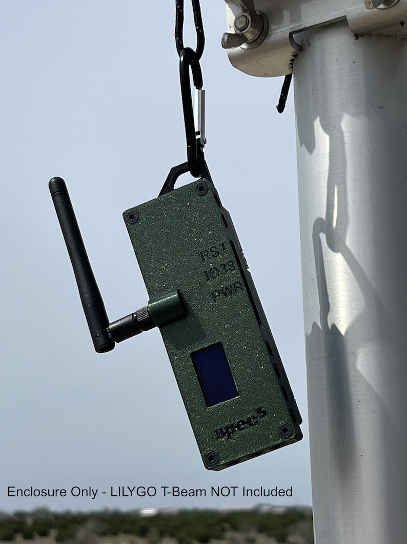 Spec5 Tactical Green PETG Enclosure Case for Meshtastic Lilygo T-beam ...