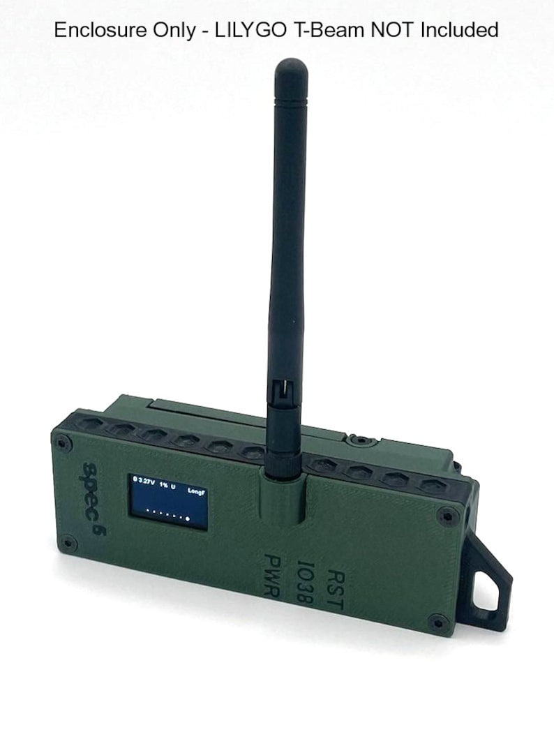 Spec5 Tactical Green PETG Enclosure Case for Meshtastic Lilygo T-beam ...
